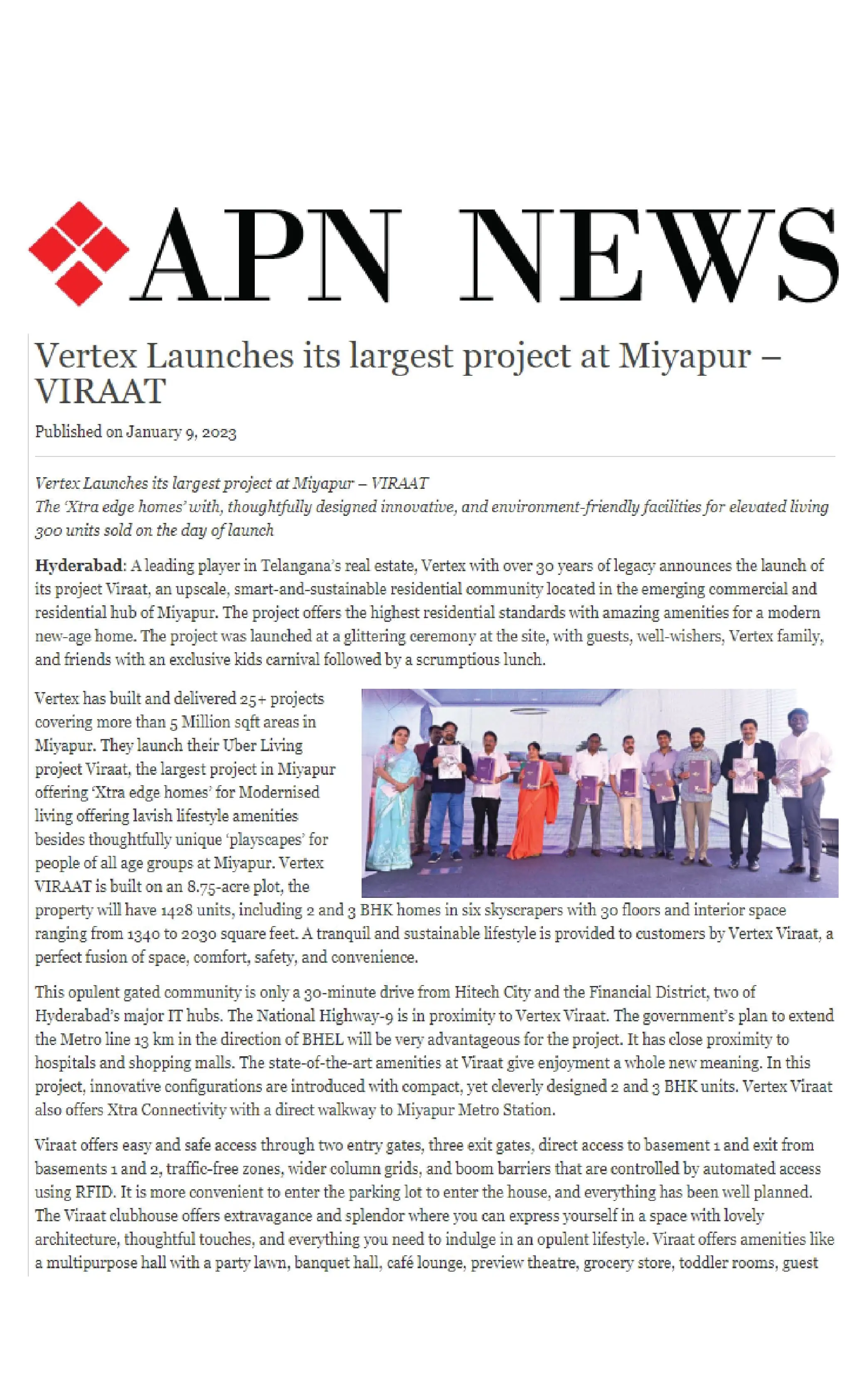 Vertex Viva in the News – Media Coverage and Press Releases