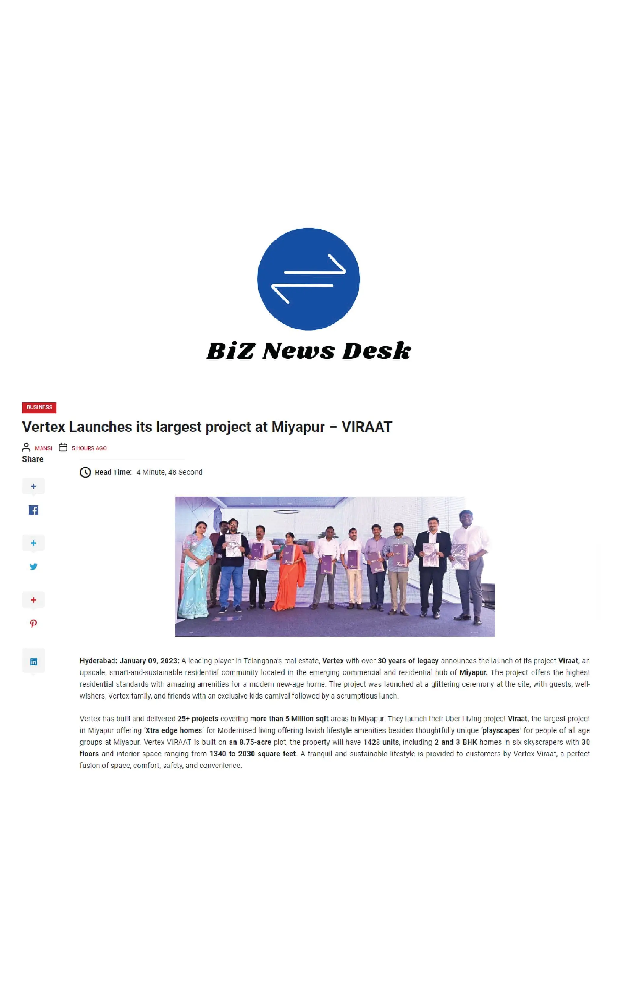 Vertex Viva in the News – Media Coverage and Press Releases