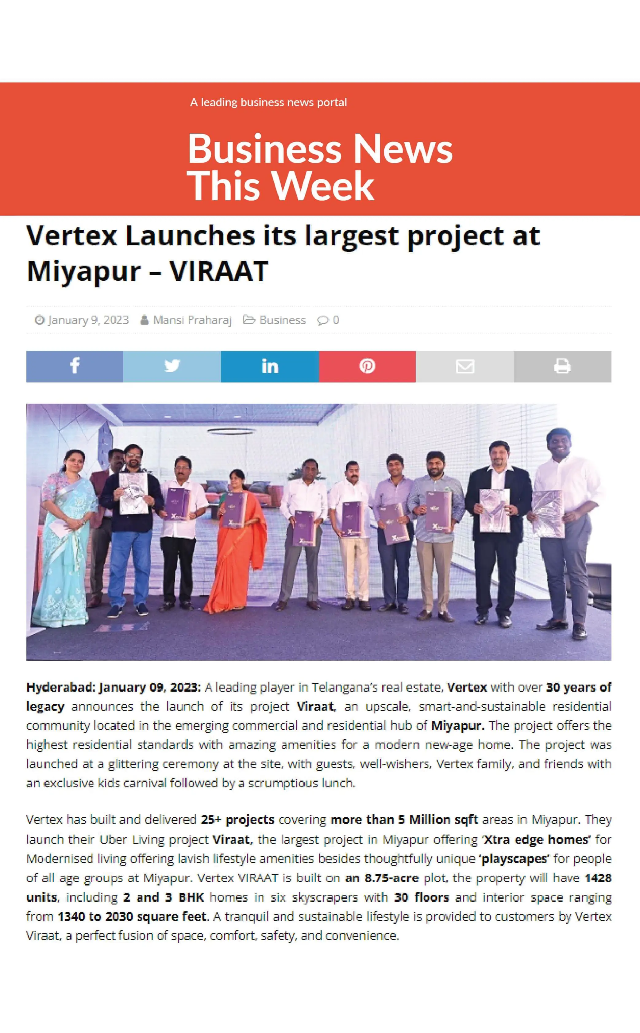 Vertex Viva in the News – Media Coverage and Press Releases